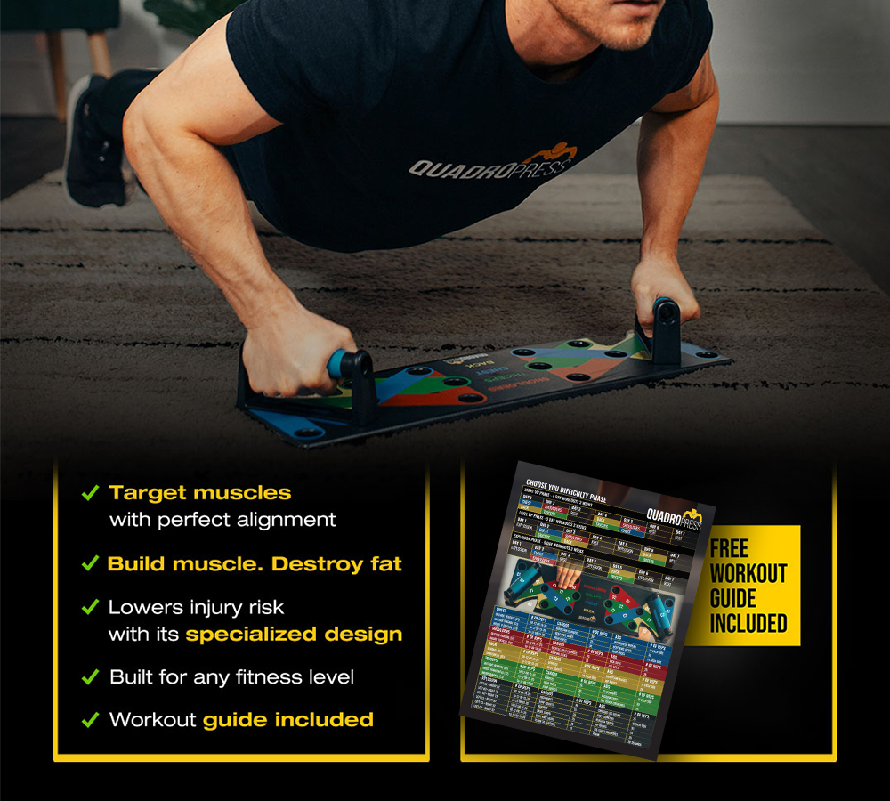 QUADROPRESS™ Ultimate Pushup Machine – Fitness Hardware